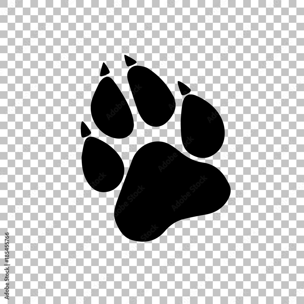 Paw Prints. Logo. Vector Illustration. Isolated vector Illustration ...