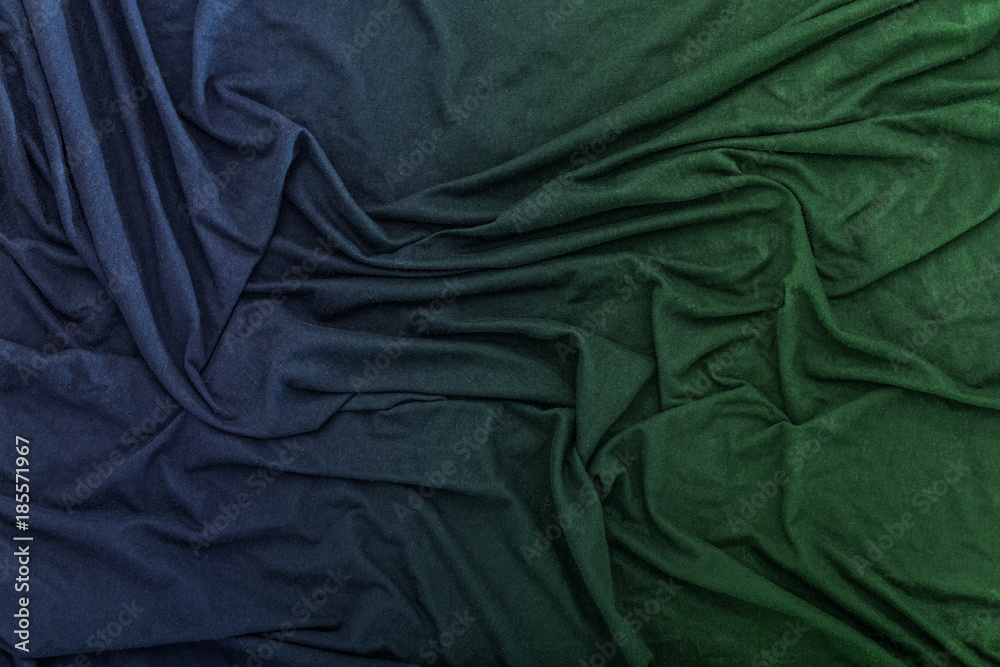 Wrinkled Blue and Green Cloth Texture Background Stock Photo | Adobe Stock