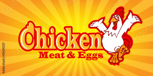 chicken banner Stock Vector | Adobe Stock