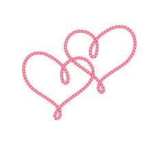 Pink Rope Heart Free Stock Photo - Public Domain Pictures