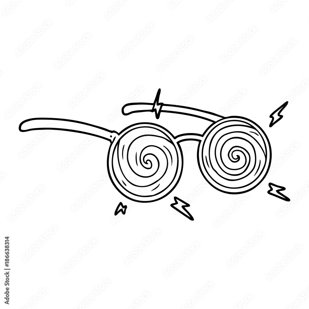 cartoon x-ray specs Stock Vector | Adobe Stock