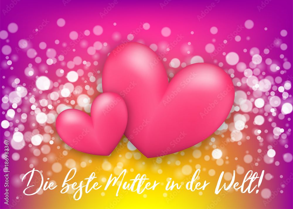 Best mom in the world, mommy German - Die beste Mutter der Welt. Two ...