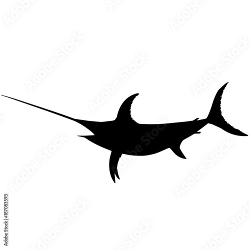 Sword fish Silhouette Vector Graphics - Buy this stock vector and ...