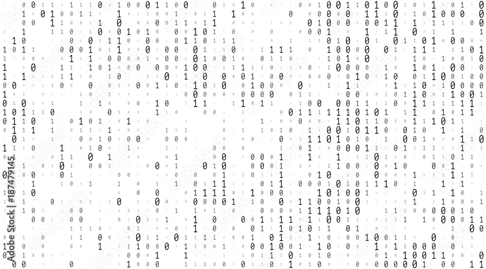 Binary Numbers Texture Stock Vector | Adobe Stock