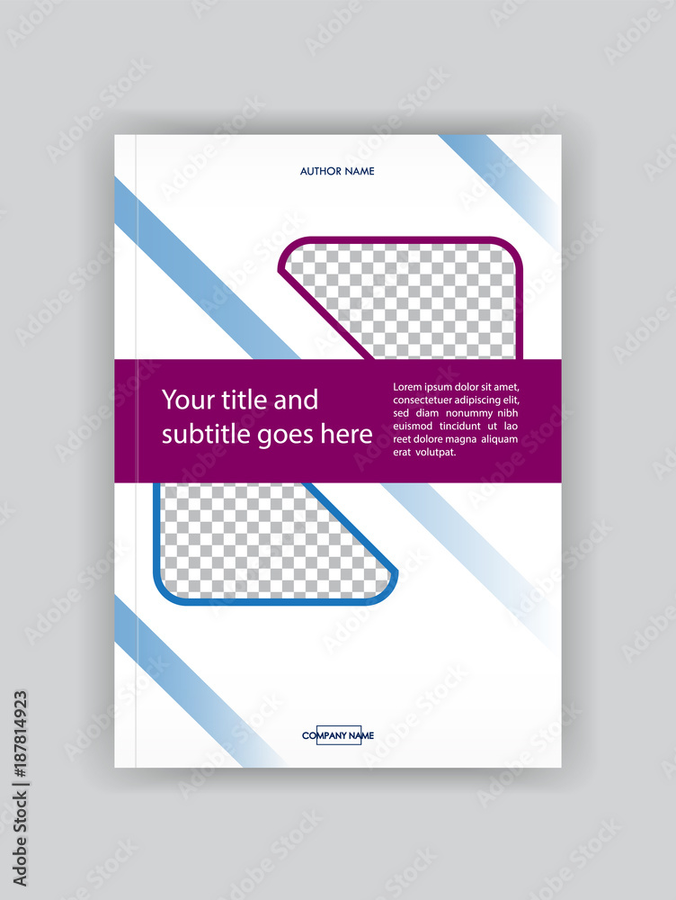 Business Book Cover Design Template. Good for Portfolio, Brochure ...