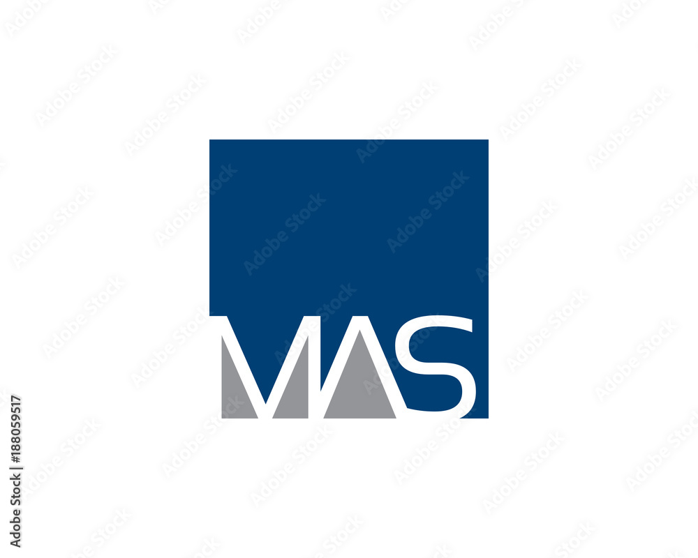 mas letter logo Stock Vector | Adobe Stock