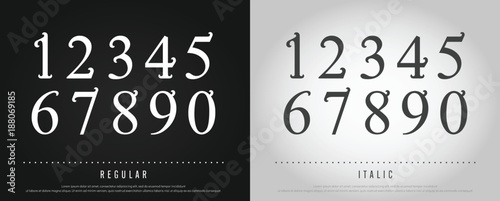 Numbers alphabet letters set. Exclusive Custom Letters. alphabet ...