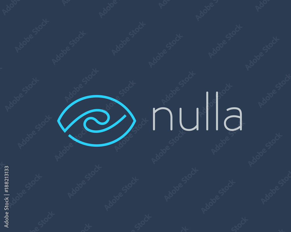 Eye wave logo design. Swirl shutter media vision logotype. Photo video ...