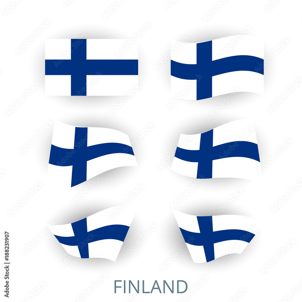 Icons set of various images country's flags. Collection flags of ...