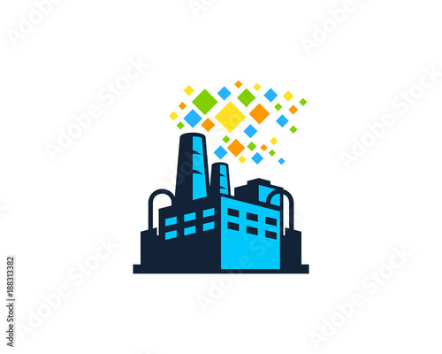 Digital Factory Icon Logo Design Element Stock Vector | Adobe Stock