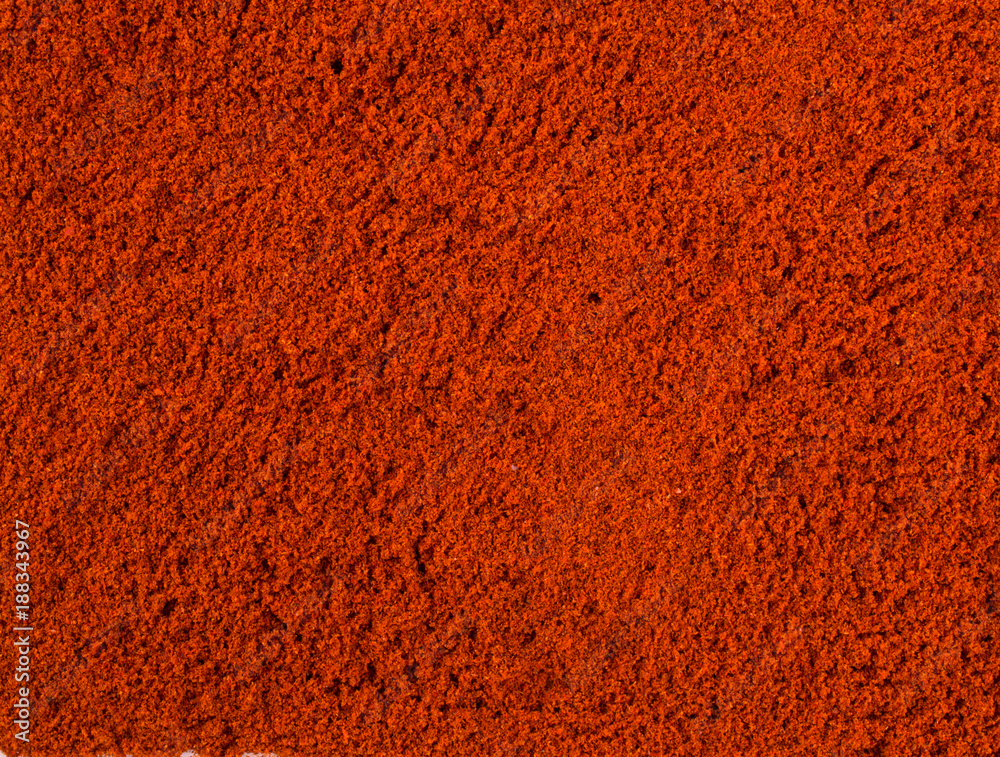 Texture background. Red paprika powder Top view Stock Photo | Adobe Stock
