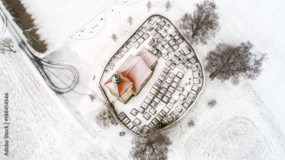 cemetery top view Stock Photo | Adobe Stock