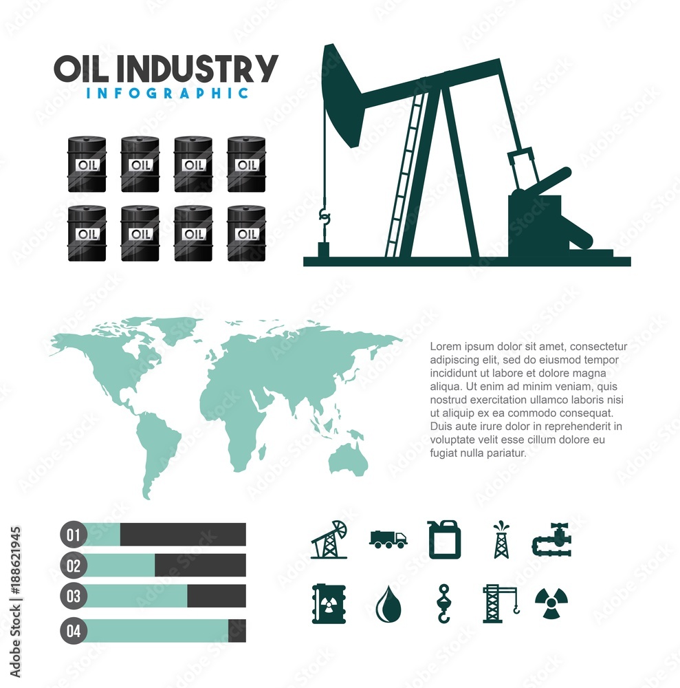 oil industry infographic extraction process production diagram map ...
