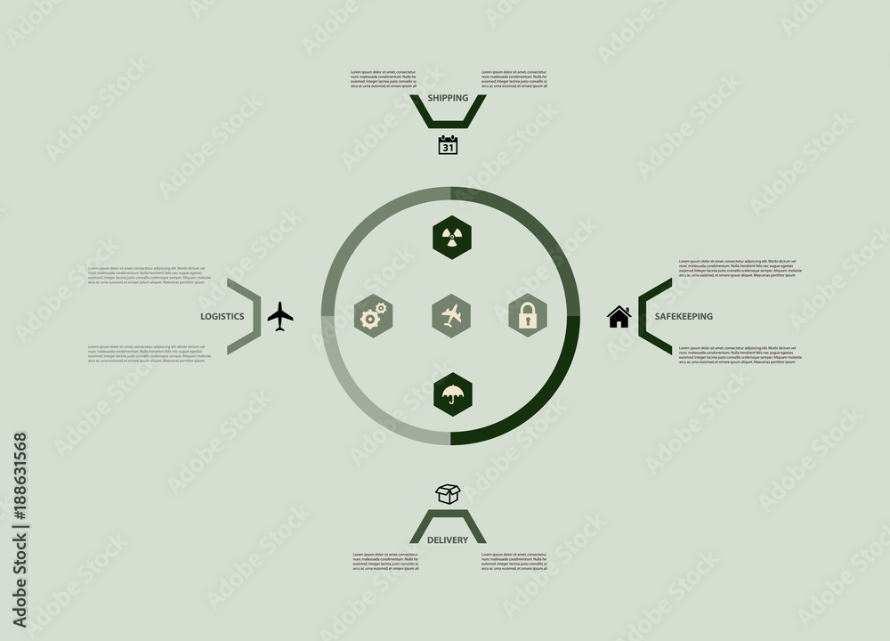 Modern strips infographics different options banner for business ...