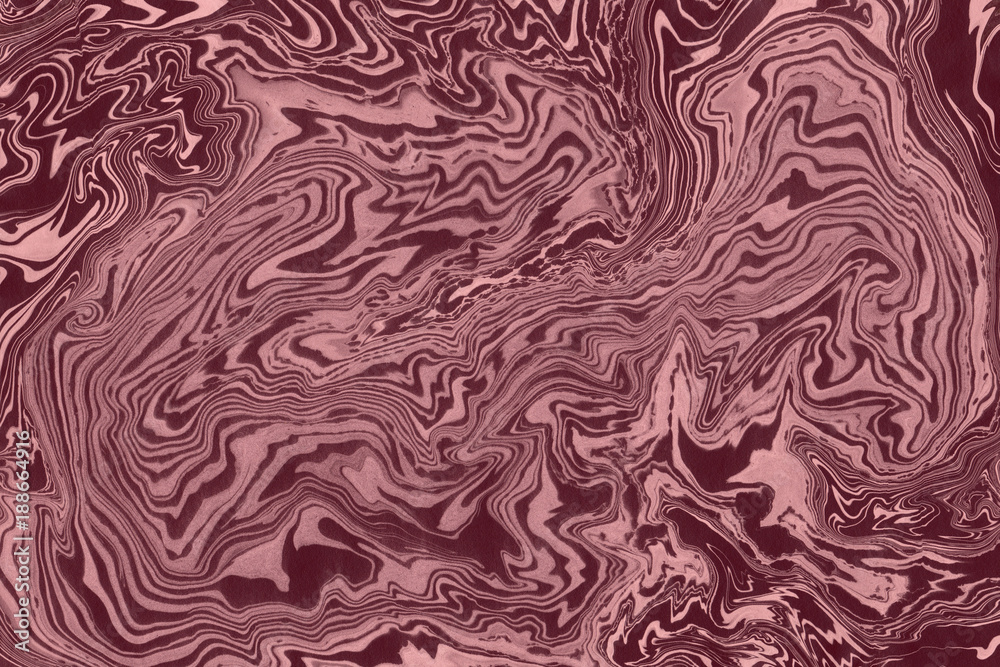 Suminagashi marble texture hand painted with brown ink. Digital paper ...