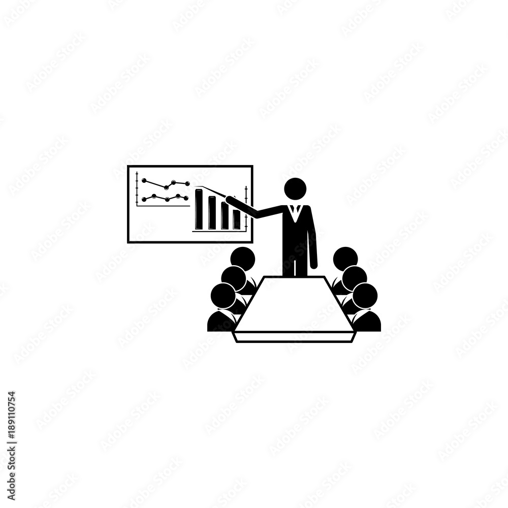 presentation of financial indicators icon. Elements of a business ...