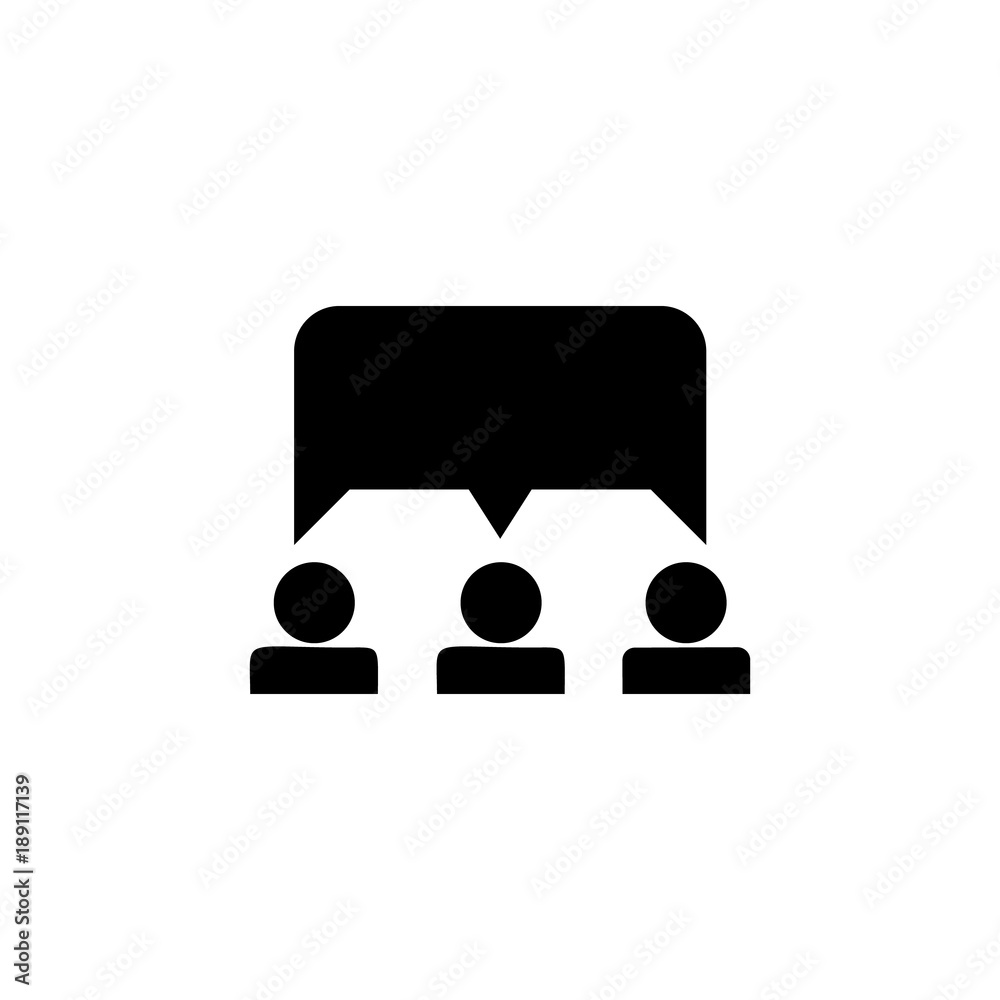 joint discussion icon. Elements of teamwork icon. Premium quality ...