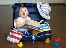 Baby In The Suitcase Free Stock Photo - Public Domain Pictures