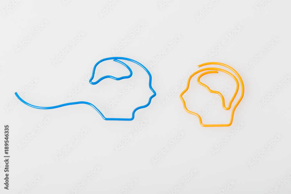 Brain diseases problem cause chronic severe headache migraine. Male ...