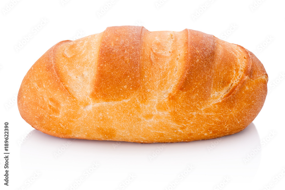 One loaf of bread isolated on white background Stock Photo | Adobe Stock