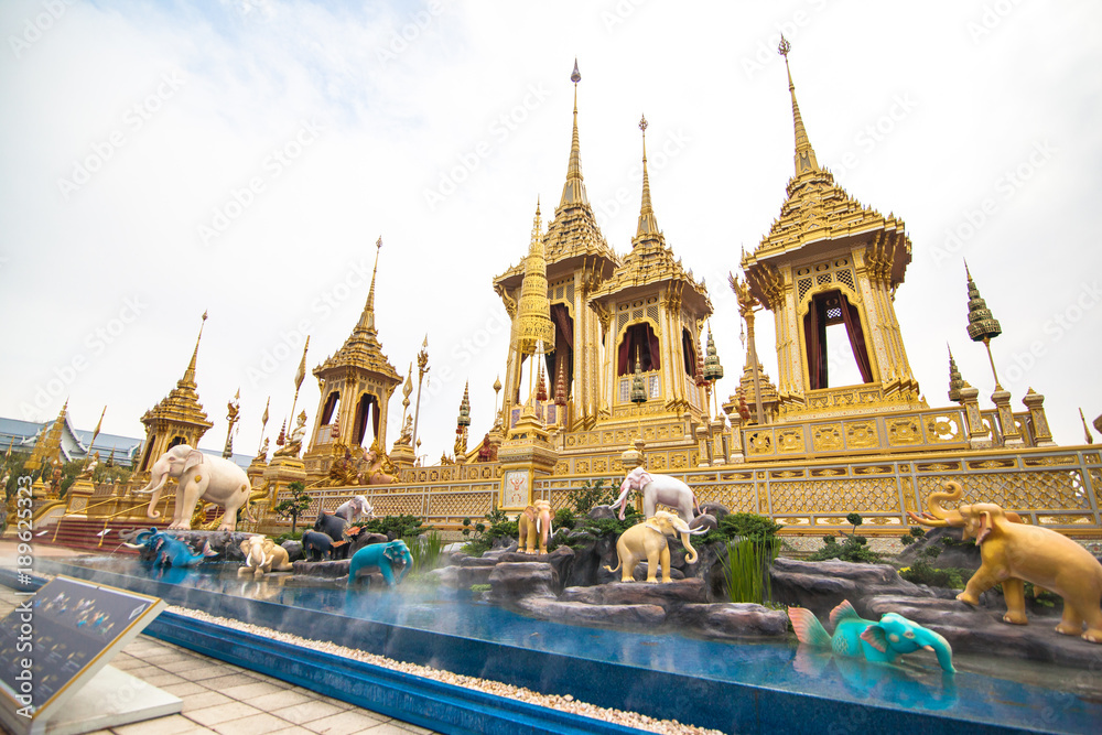 The royal funeral pyre King Rama 9 King of Thailand's beloved and the ...