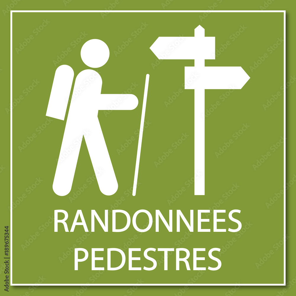 Logo randonnées pédestres. Stock Vector | Adobe Stock