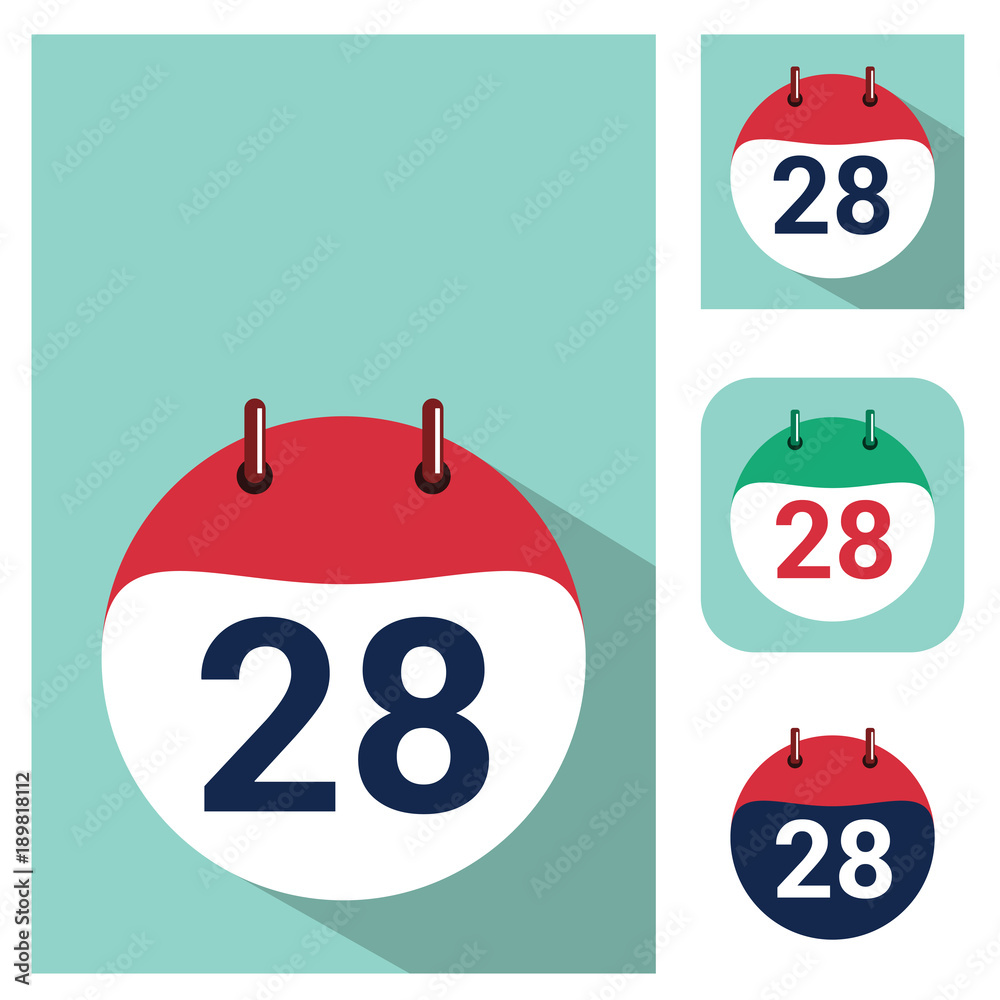 Calendar web buttons - Days of the week Stock Vector | Adobe Stock