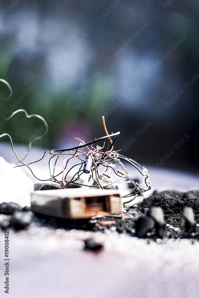 Close of ingredient or mixture of Earthing system or Grounding system i ...