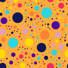 Polka Dots Orange Card Free Stock Photo - Public Domain Pictures
