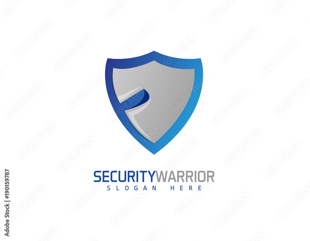 Security Warrior logo Stock Vector | Adobe Stock