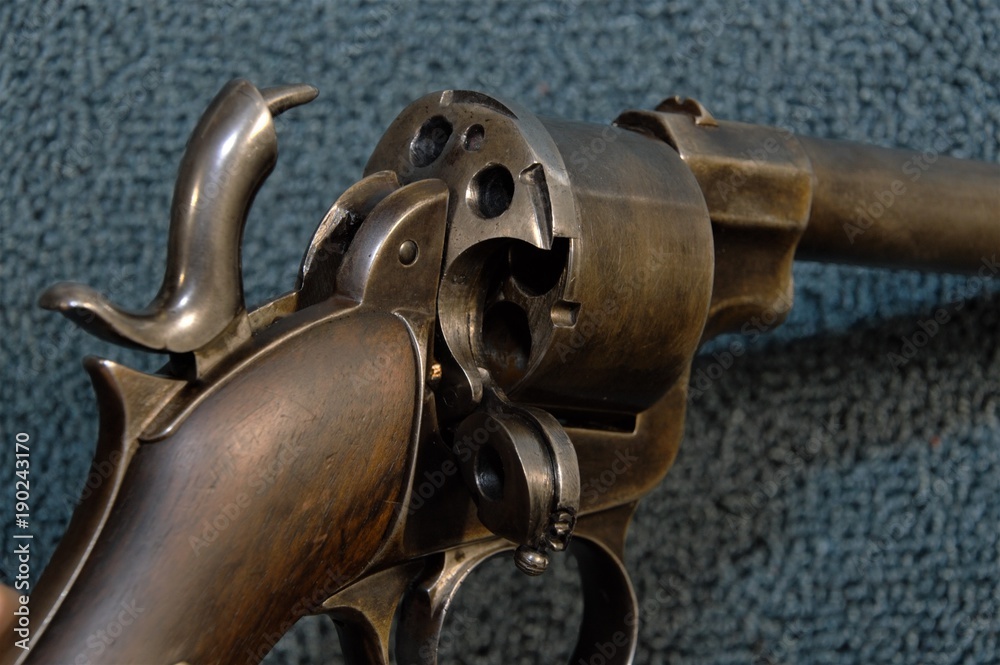 Antique civil war revolver Raphael Perrin Stock Photo | Adobe Stock