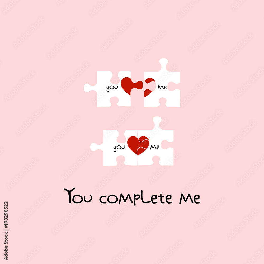 You Complete Me Heart