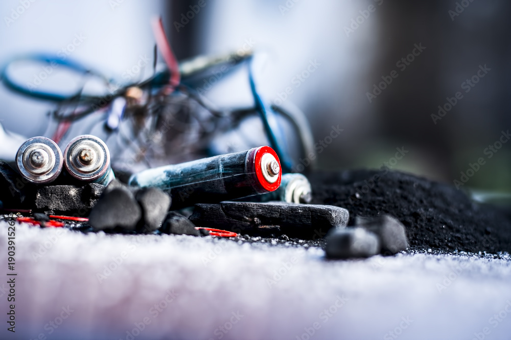 Close of ingredient or mixture of Earthing system or Grounding system i ...