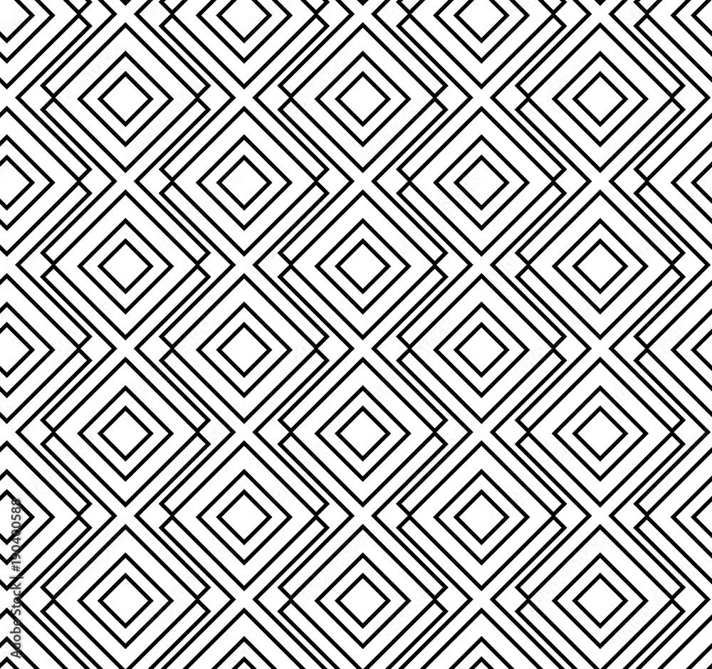 black and white geometric pattern Stock Vector | Adobe Stock