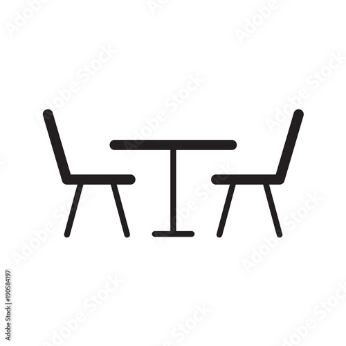 table and chairs icon- vector illustration: comprar este vector de ... table and chairs icon- vector illustration: comprar este vector de ...