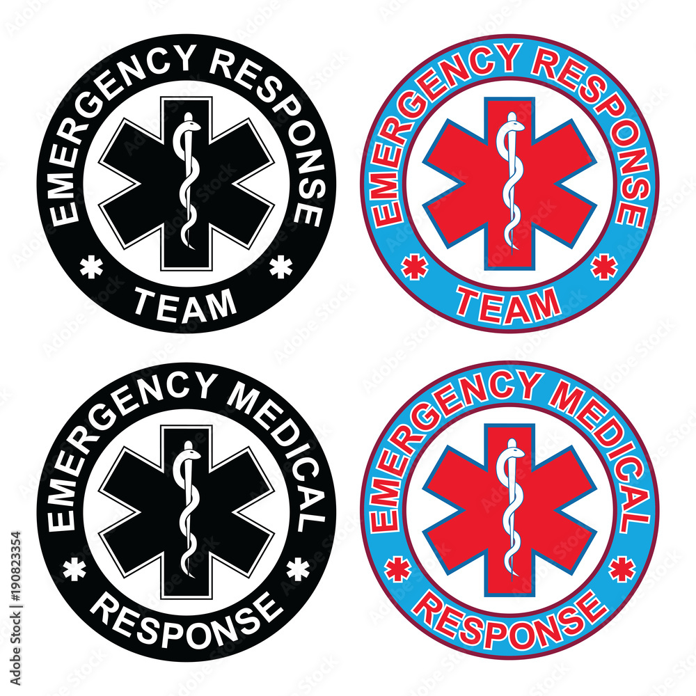 Emergency Medical Response Team is an illustration of an emergency ...