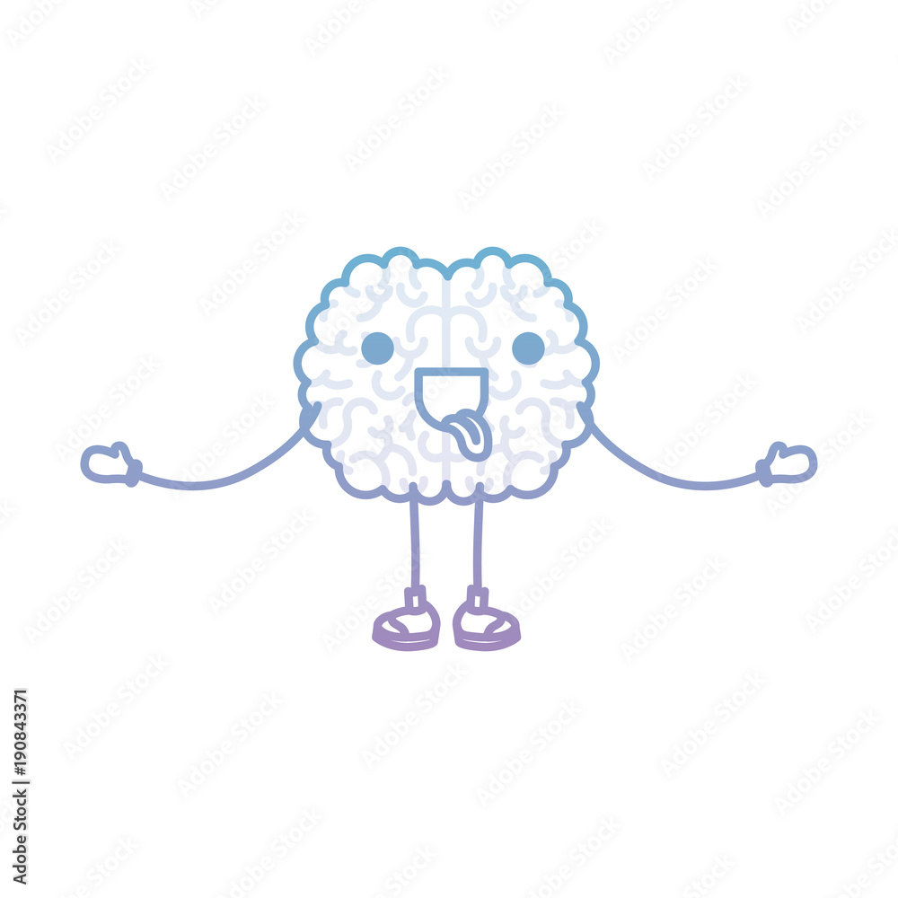 brain science cartoon character fun comic mind intelligence mental ...