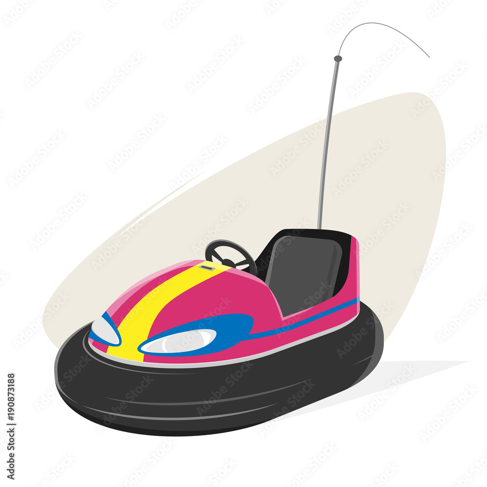 funny bumper car clipart Stock Vector | Adobe Stock