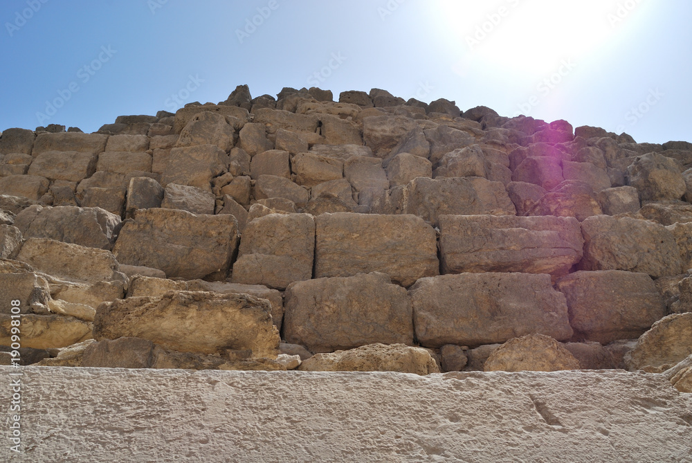 Pyramid of the Queen in Giza. The tomb of one of the wives of Pharaoh ...