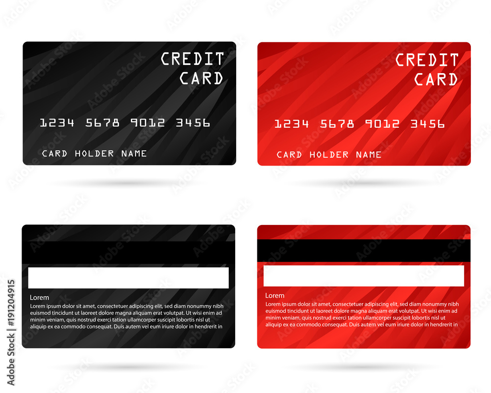 modern credit card, business VIP card, design for privilege member ...
