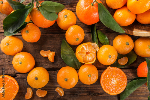 Delicious and beautiful mini Tangerines - Buy this stock photo and ...