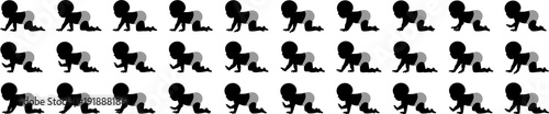 Baby crawl animation, animation sprite sheet, loop animation, sprite ...