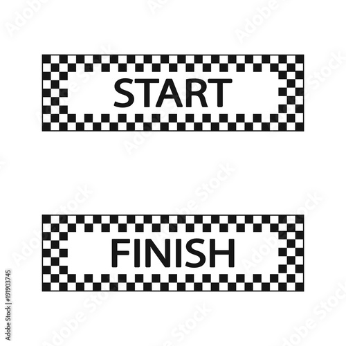 Start, finish. Vector. Stock Vector | Adobe Stock Start, finish. Vector. Stock Vector | Adobe Stock