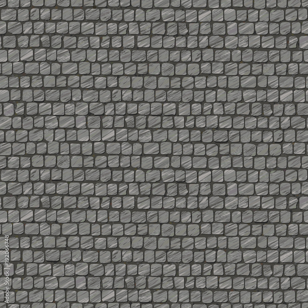 Squared Street Cobblestone Pavement. Old fashioned. Abstract seamless ...