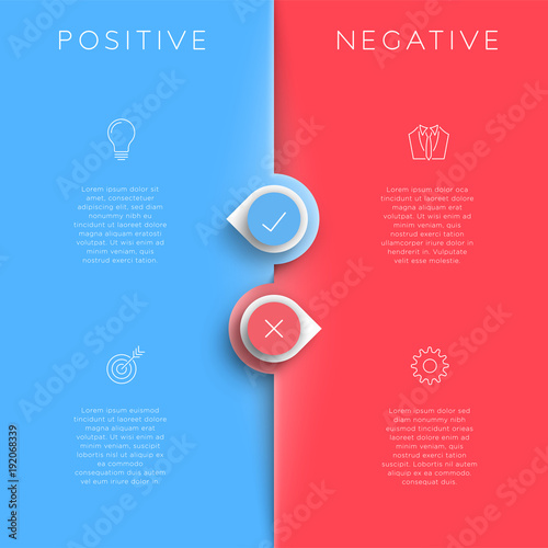 Positive Negative List Template With Arrow Points - Buy this stock ...