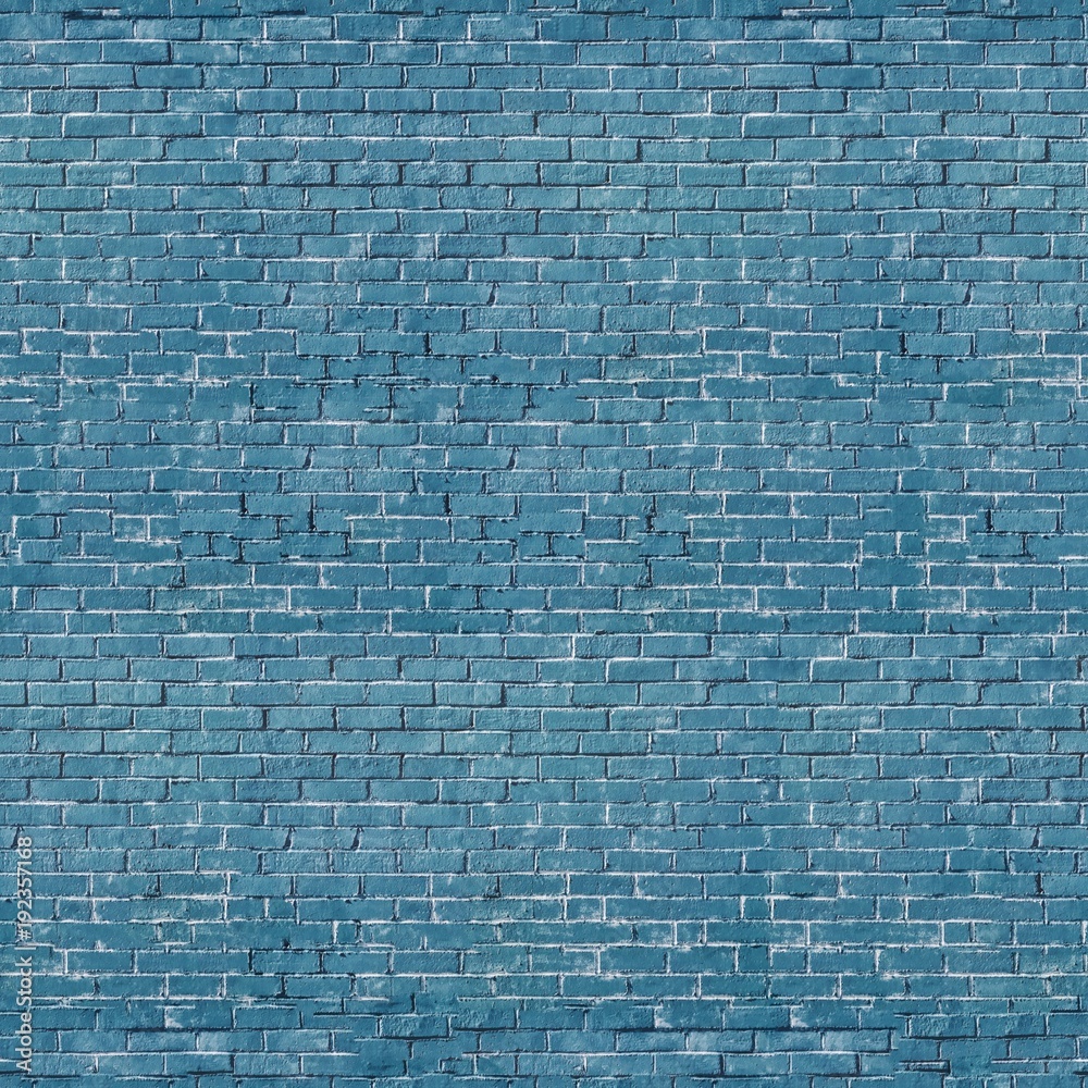 Blue brick wall seamless texture Stock Photo | Adobe Stock