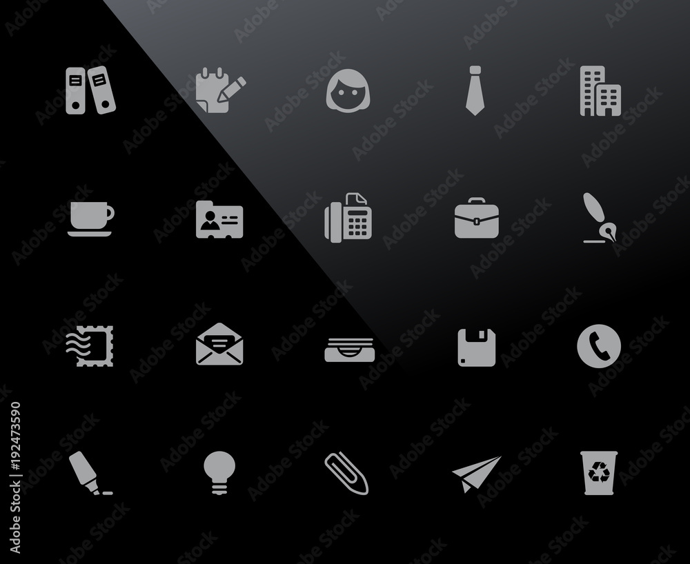 Office & Business Icons // 32px Series - Vector icons adjusted to work ...