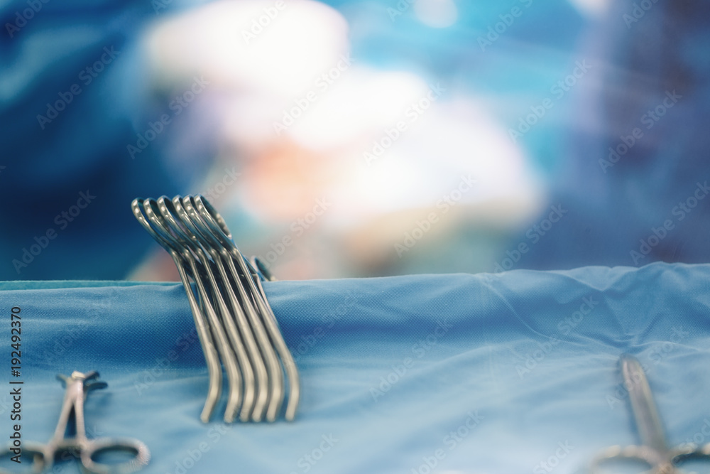 Team of surgeons in hospital operating room. Ready for cardiovascular ...