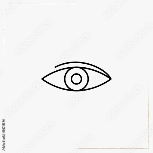 eye line icon Stock Vector | Adobe Stock