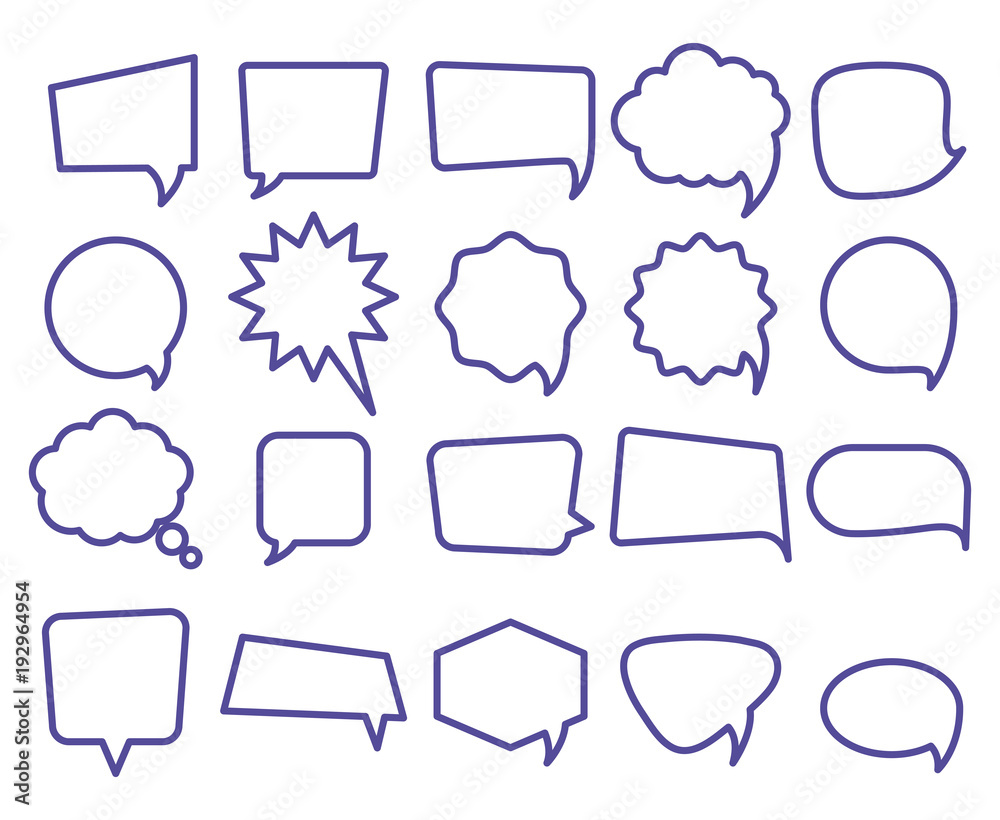 speech bubbles design Stock Vector | Adobe Stock